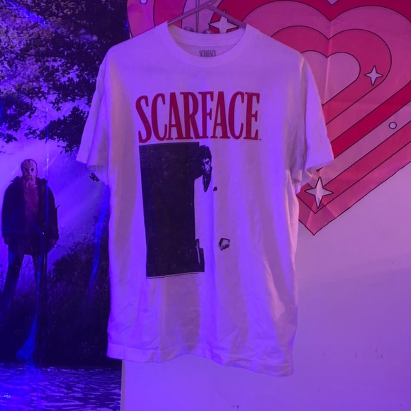 Scarface | Shirts | Scarface Movie Poster Graphic Tee Shirt | Poshmark